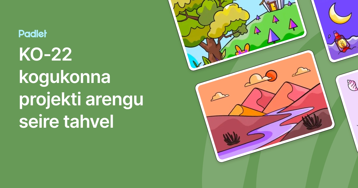 KO-22 kogukonna projekti arengu seire tahvel