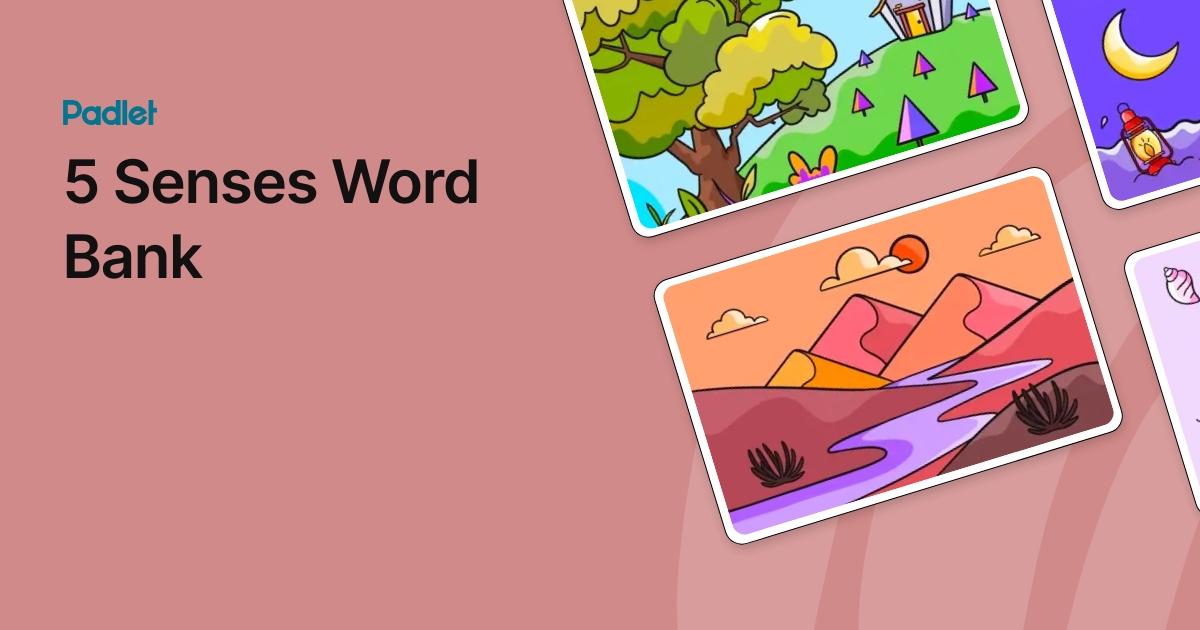 5 Senses Word Bank