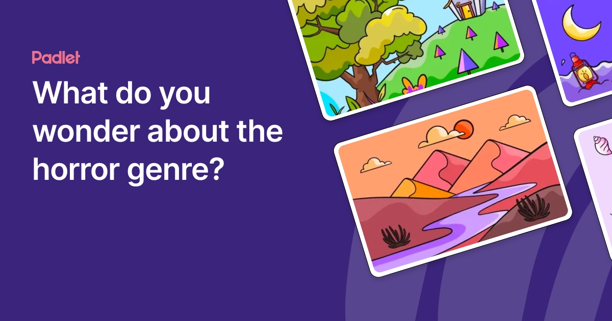 What do you wonder about the horror genre?