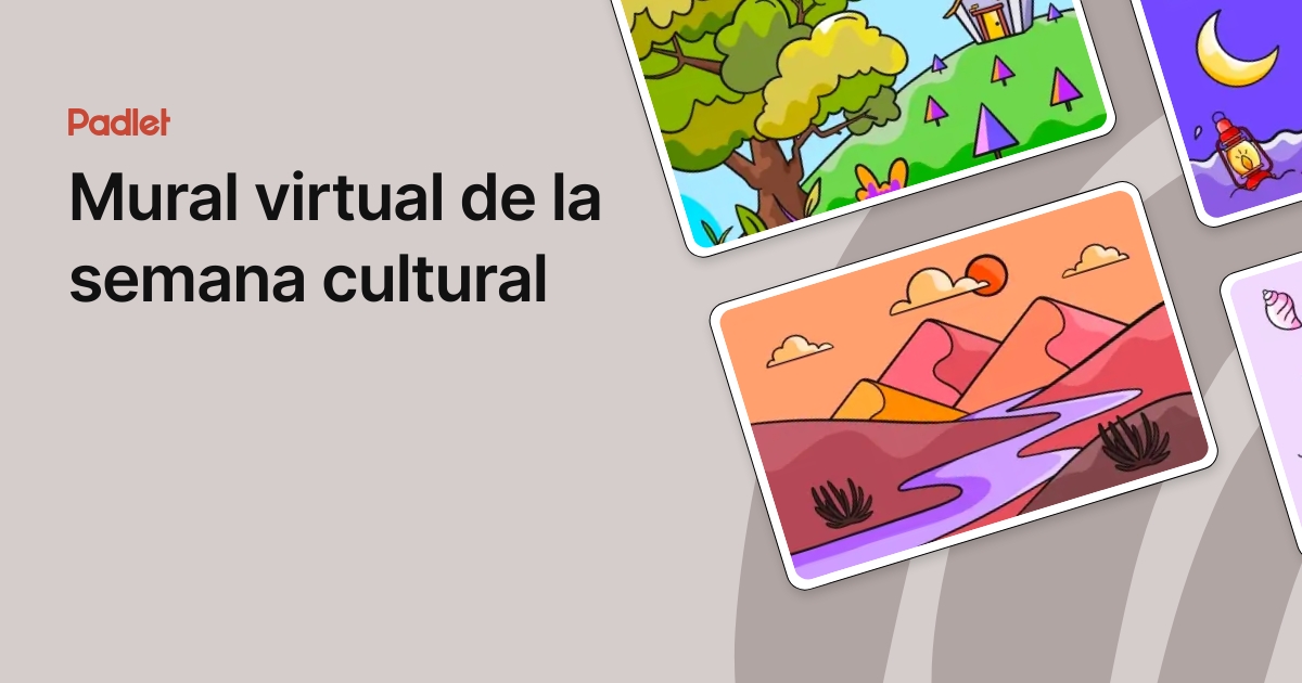 Mural virtual de la semana cultural