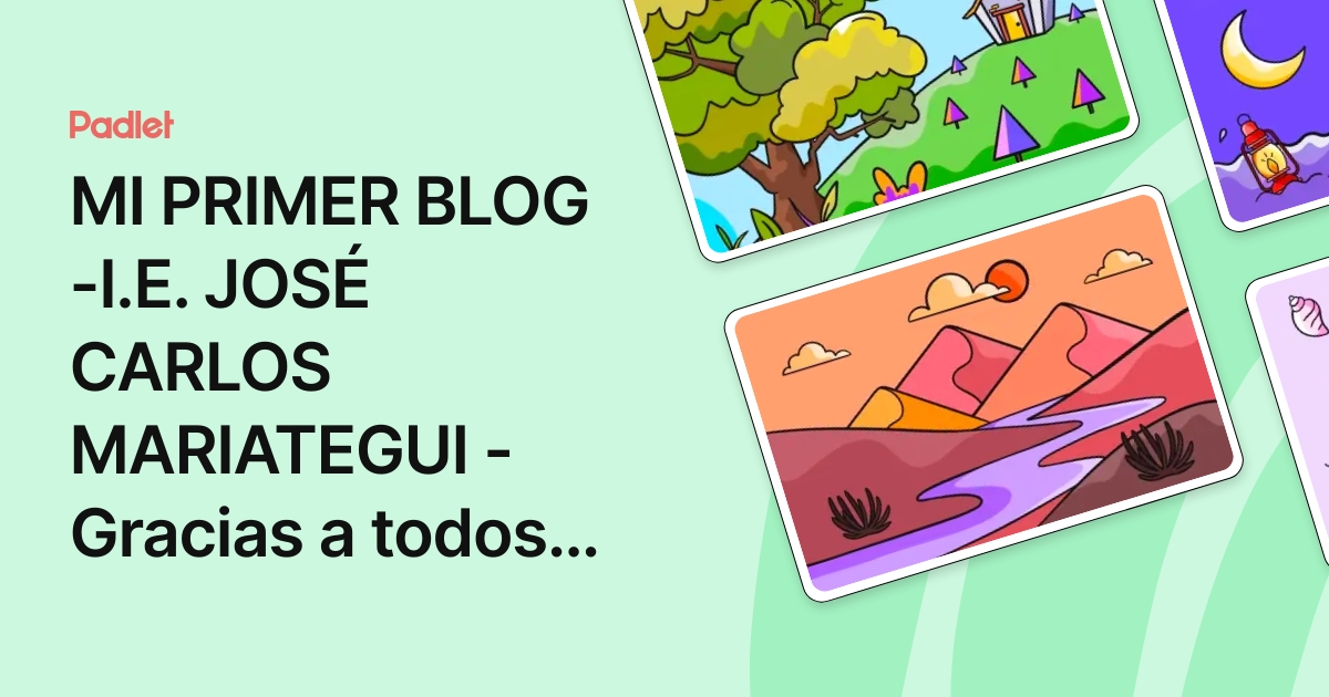 MI PRIMER BLOG -I.E. JOSÉ CARLOS MARIATEGUI - Gracias a todos los alumnos por haber trabajado en ...