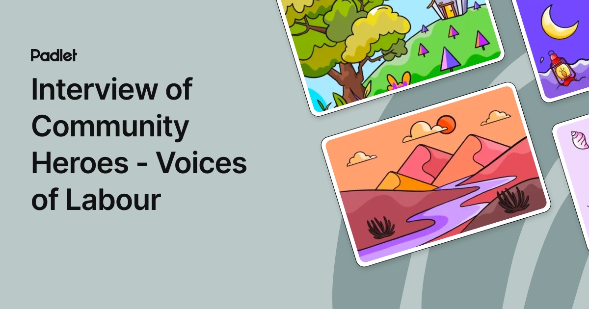 Interview of Community Heroes - Voices of Labour