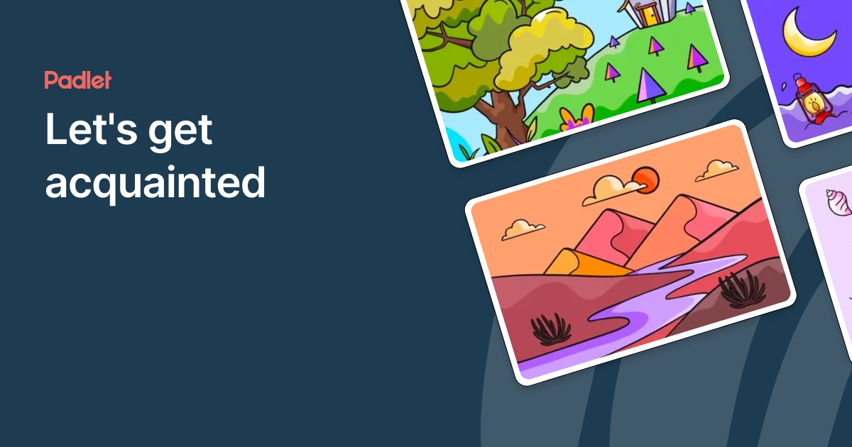 Let's get acquainted