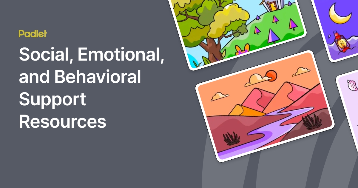 Social, Emotional, and Behavioral Support Resources