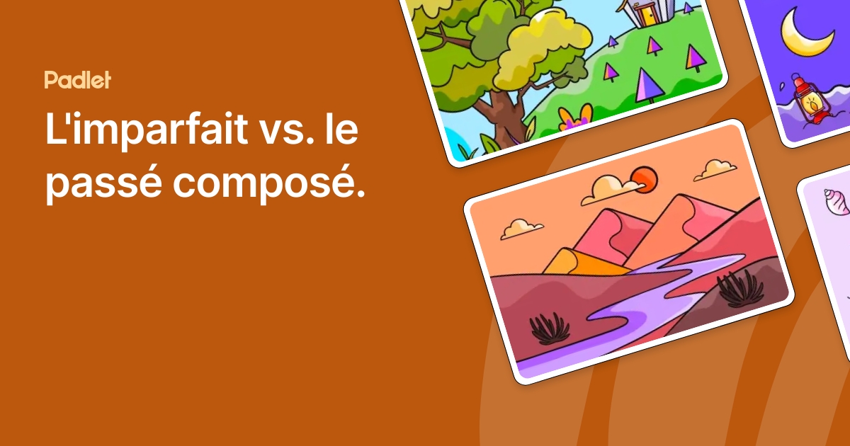 L'imparfait vs. le passé composé.