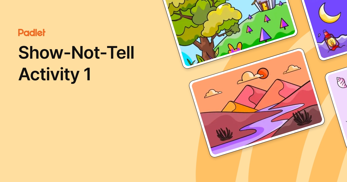 Show-Not-Tell Activity 1