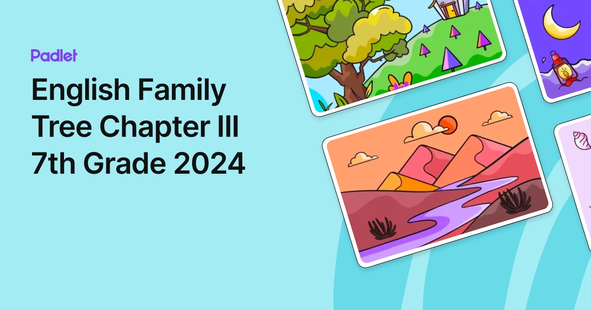 English Family Tree Chapter III 7th Grade 2024
