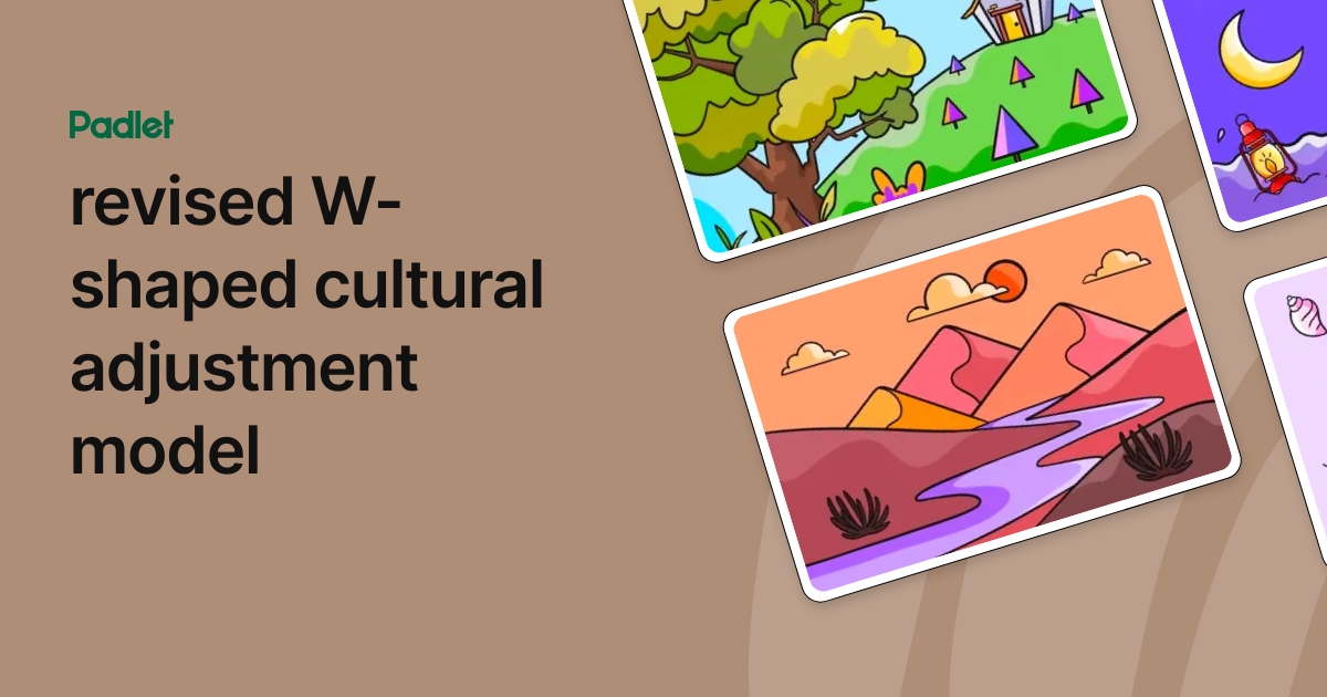 revised W-shaped cultural adjustment model
