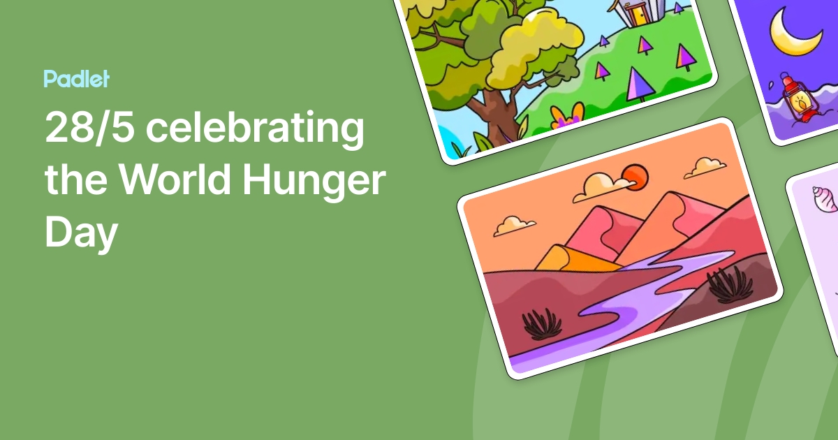 28/5 celebrating the World Hunger Day