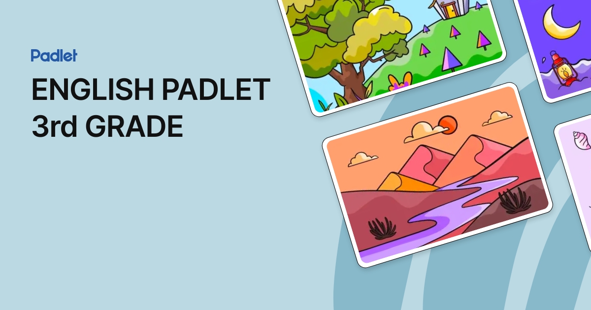 ENGLISH PADLET 3rd GRADE