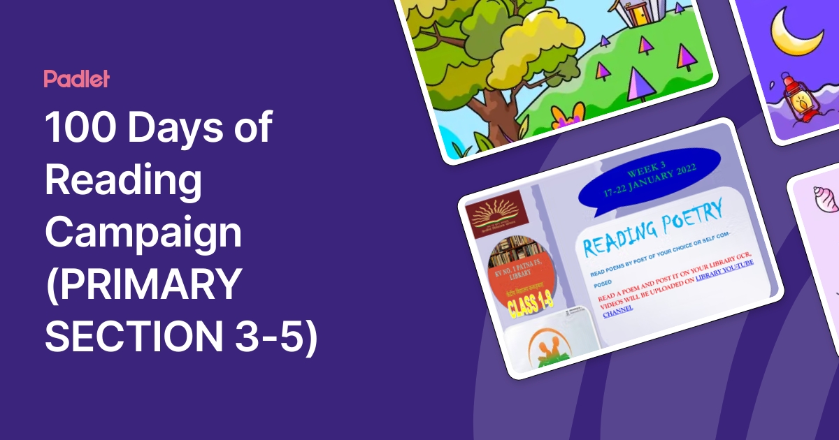100 Days of Reading Campaign (PRIMARY SECTION 3-5)