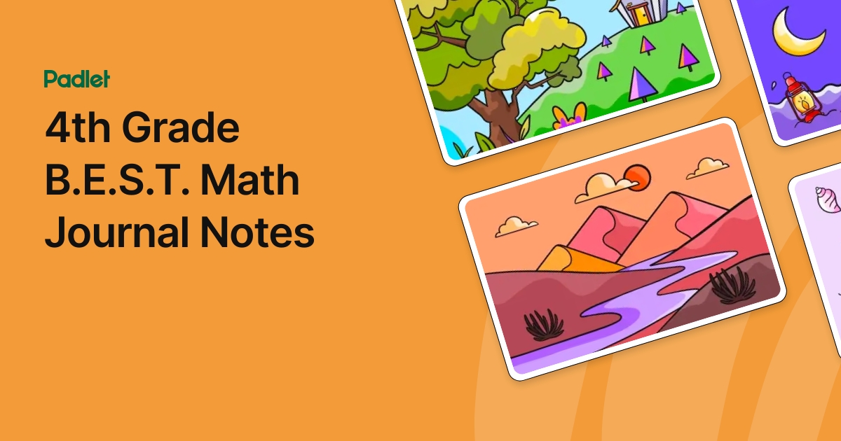 4th Grade B.E.S.T. Math Journal Notes