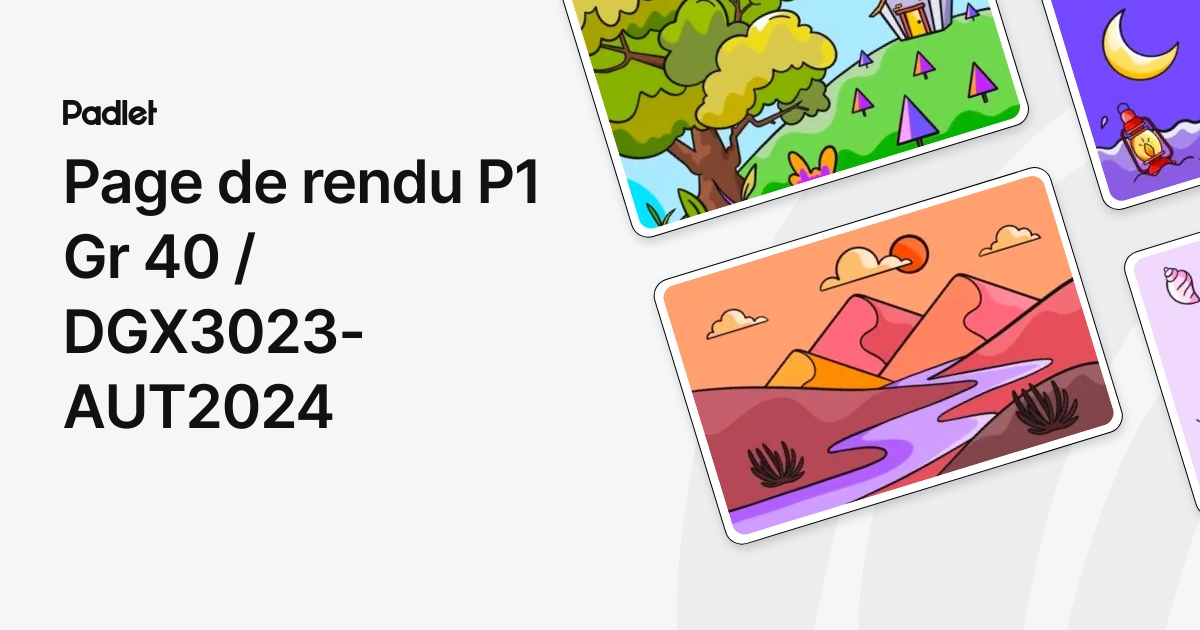 Page de rendu P1 Gr 40 / DGX3023-AUT2024