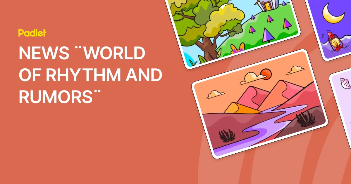 NEWS ¨WORLD OF RHYTHM AND RUMORS¨