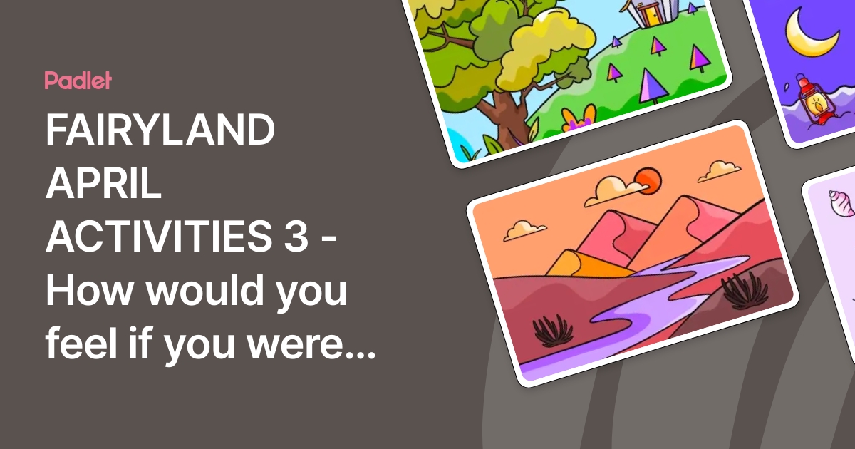 FAIRYLAND APRIL ACTIVITIES 3 -How would you feel if you were the Ugly ...