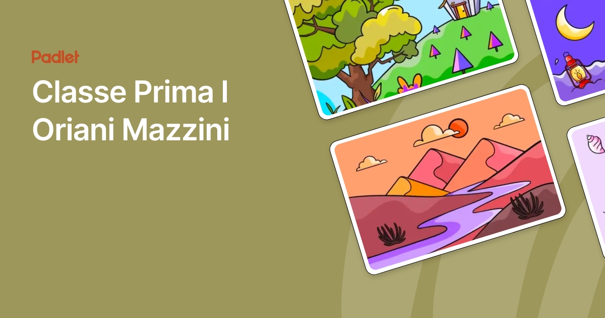 Classe Prima I Oriani Mazzini
