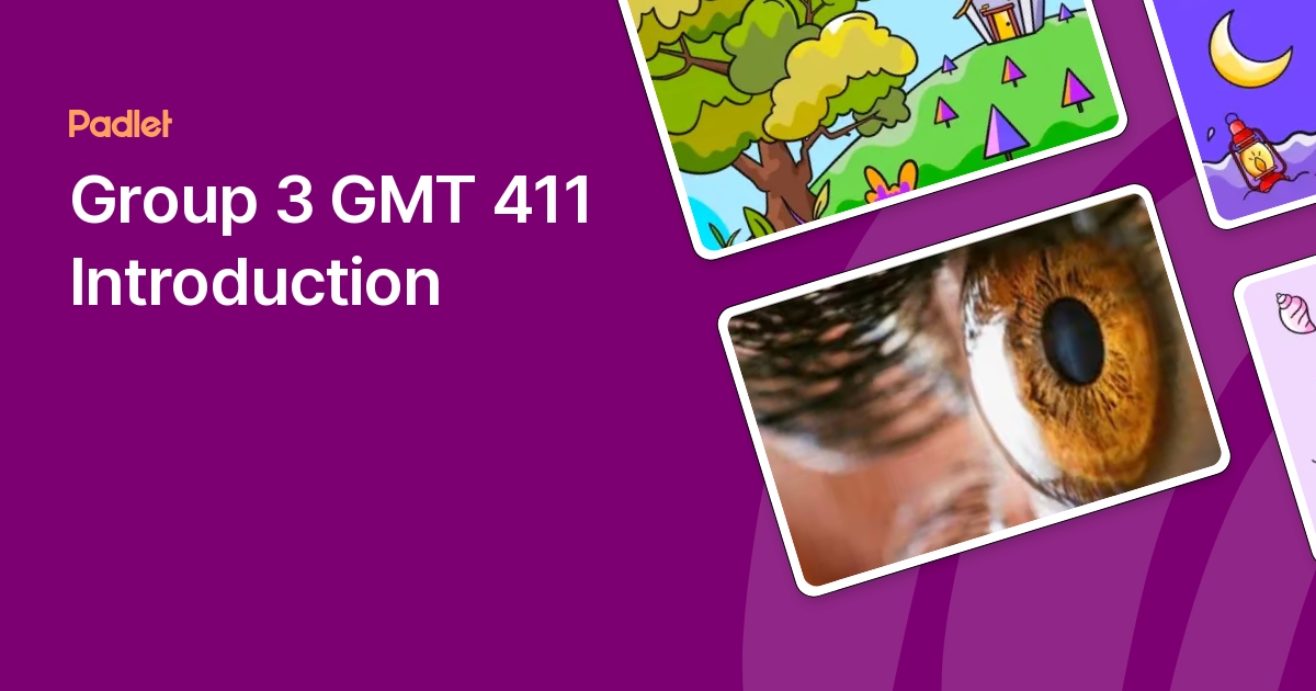 Group 3 GMT 411 Introduction