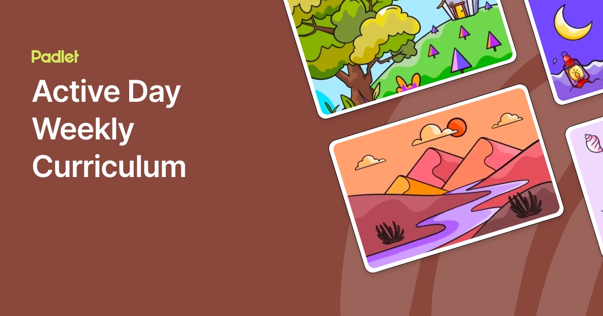 Active Day Weekly Curriculum