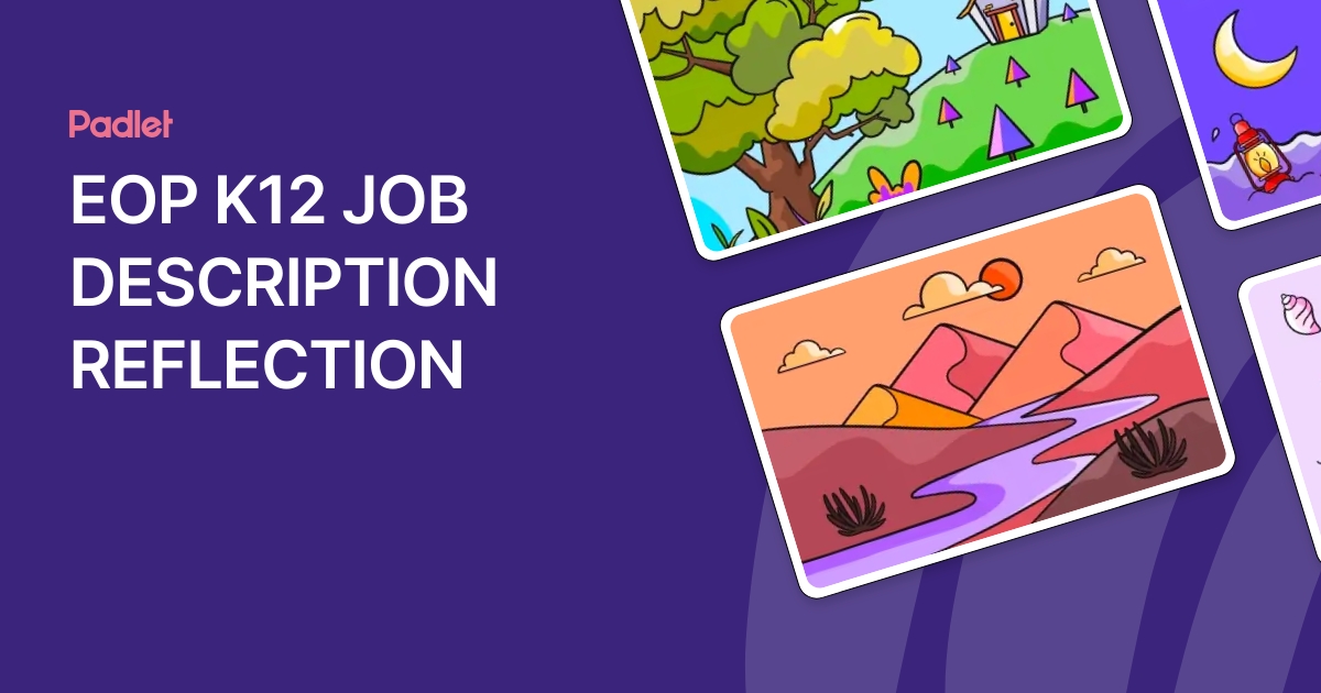 EOP K12 JOB DESCRIPTION REFLECTION