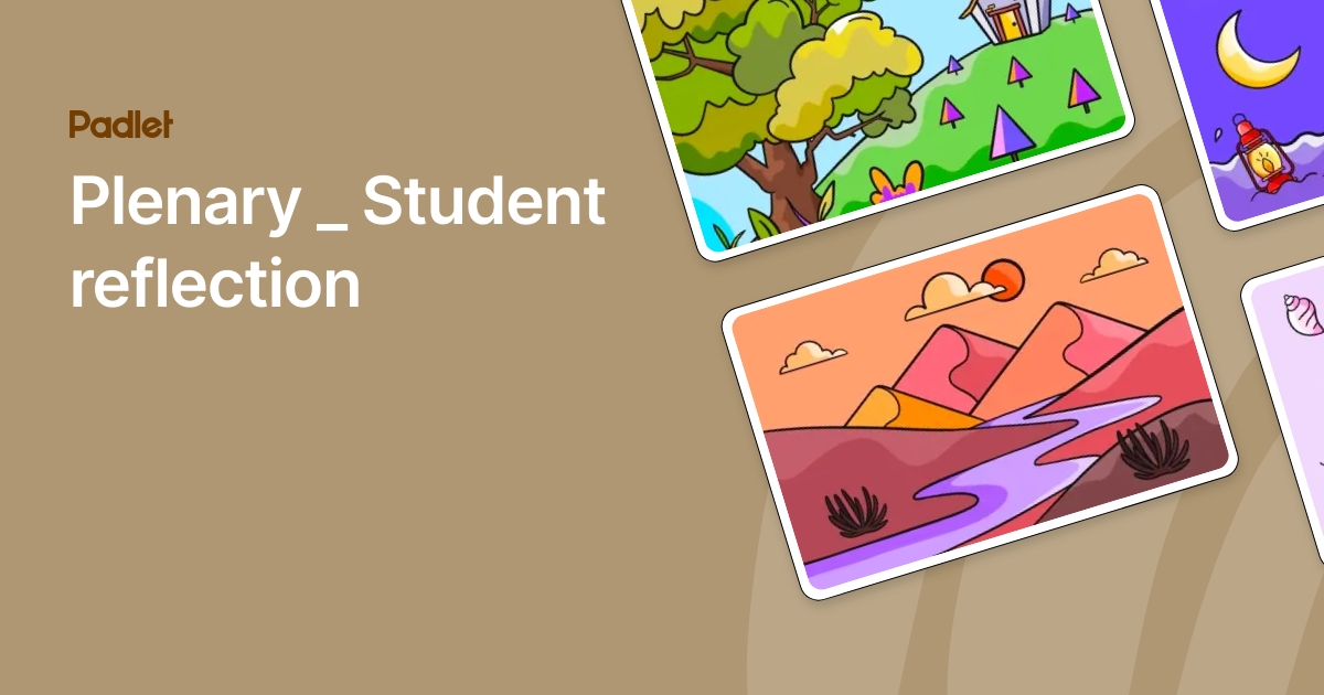 Plenary _ Student reflection