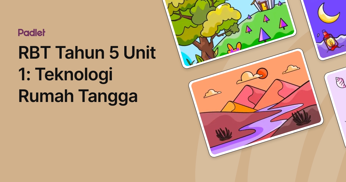 RBT Tahun 5 Unit 1: Teknologi Rumah Tangga