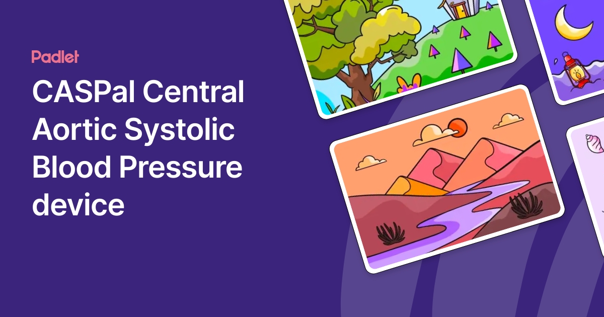 CASPal Central Aortic Systolic Blood Pressure device