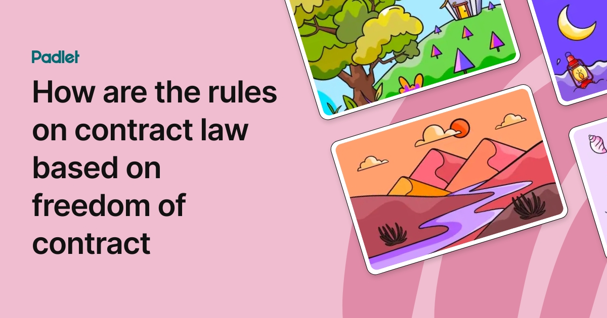 How are the rules on contract law based on freedom of contract