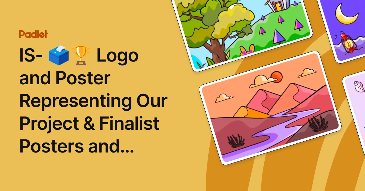 IS- 🗳️🏆 Logo and Poster Representing Our Project & Finalist Posters and ...