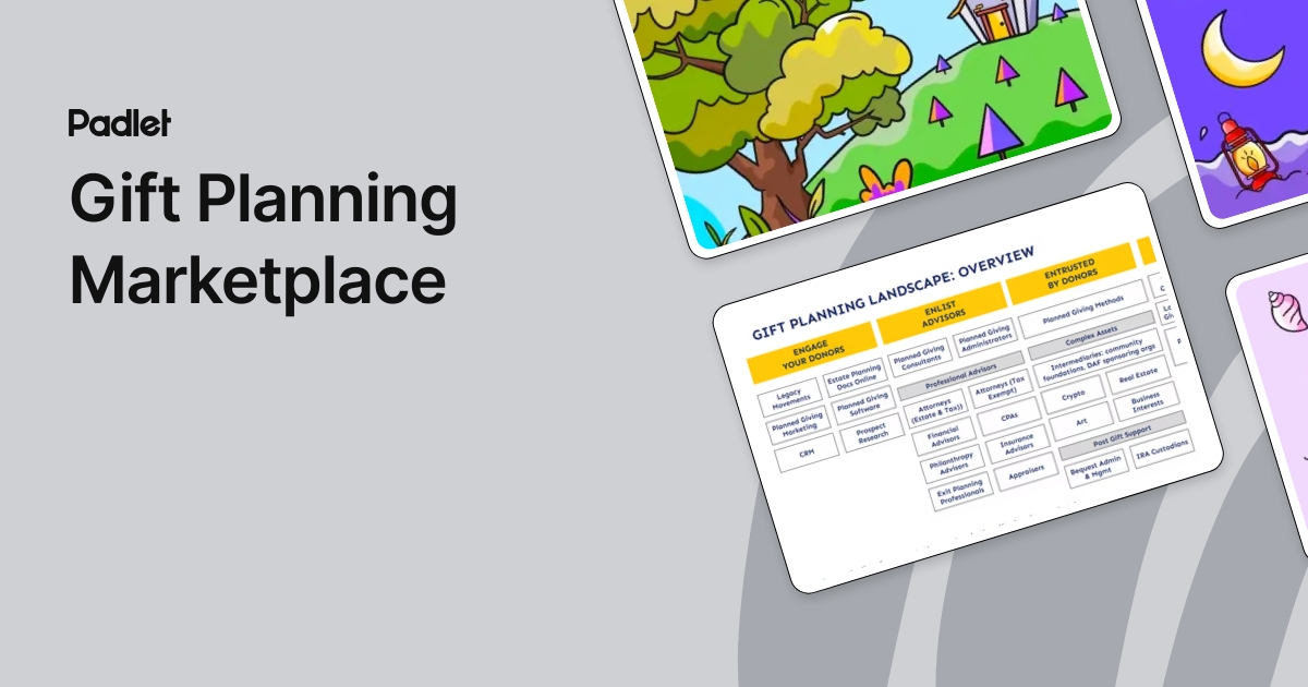 Gift Planning Marketplace