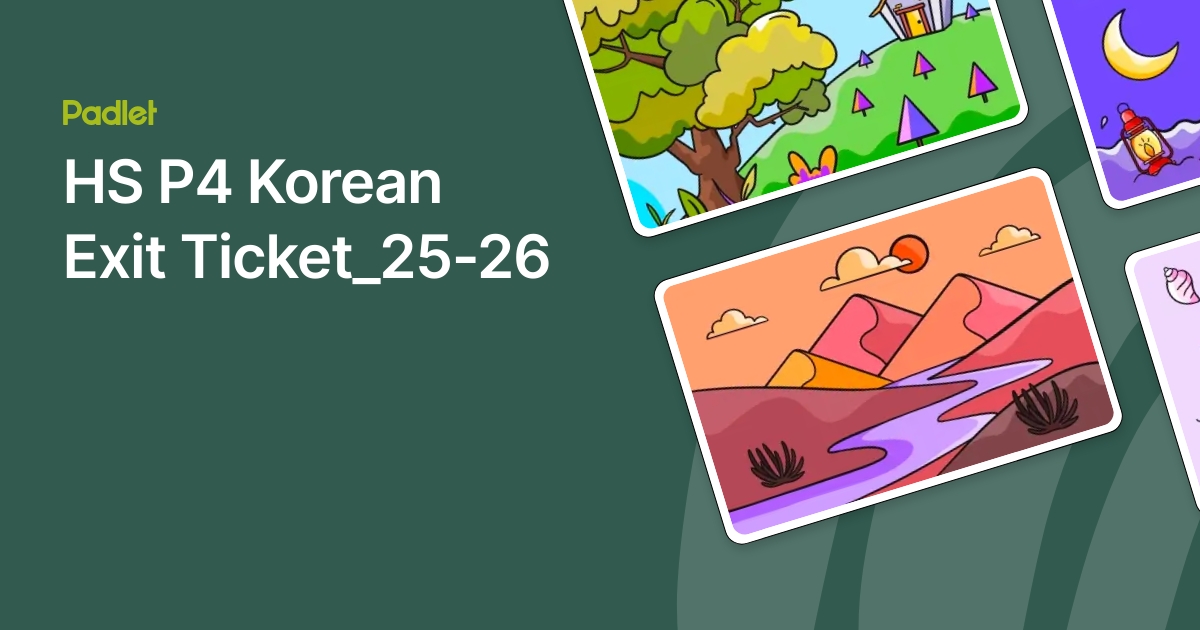 HS P4 Korean Exit Ticket_25-26