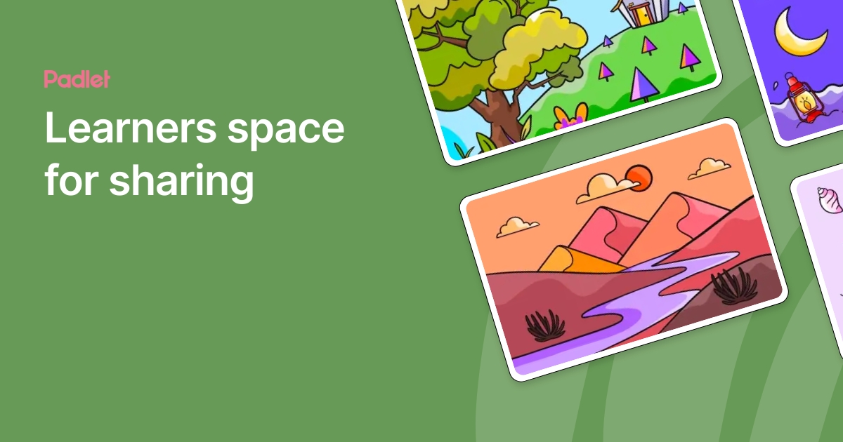 Learners space for sharing