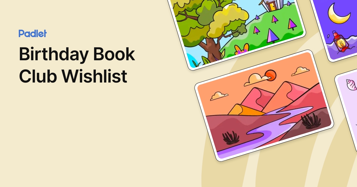 Birthday Book Club Wishlist