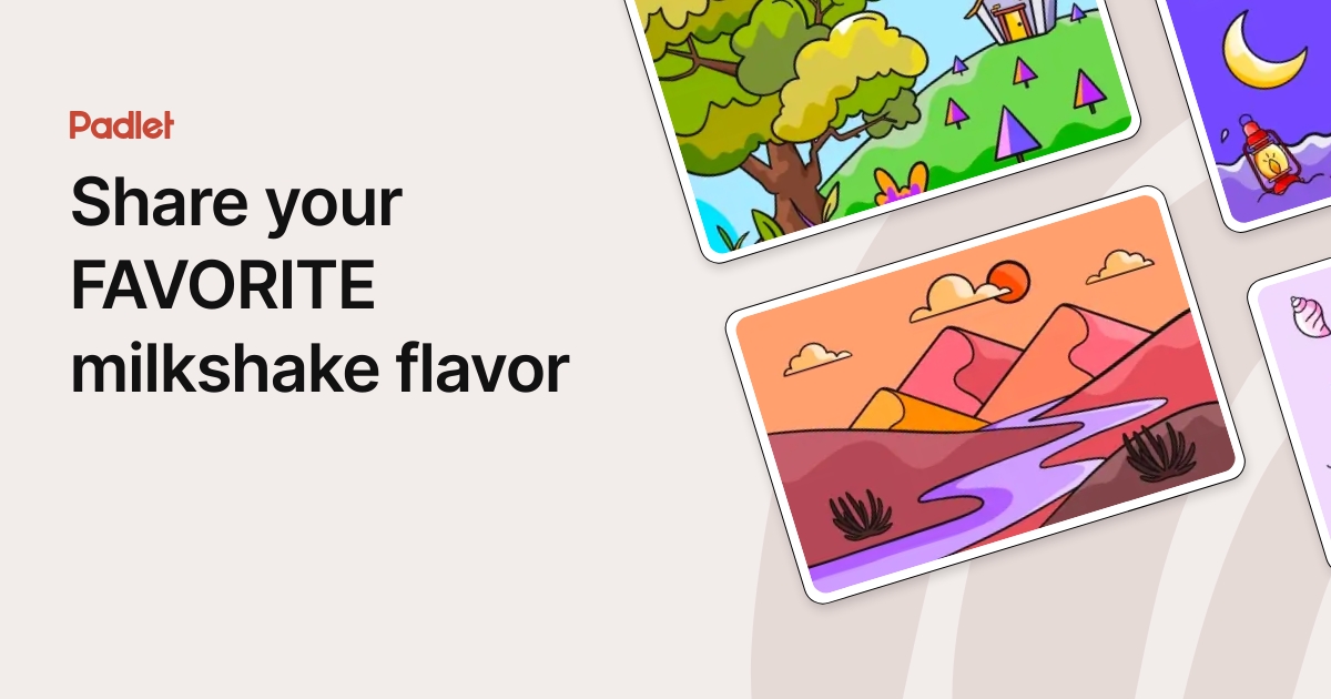 Share your FAVORITE milkshake flavor