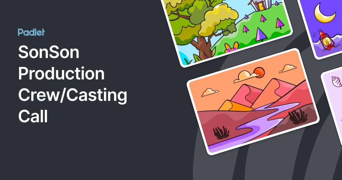 SonSon Production Crew/Casting Call