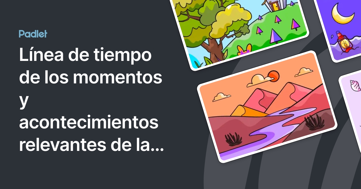 Línea de tiempo de los momentos y acontecimientos relevantes de la ...
