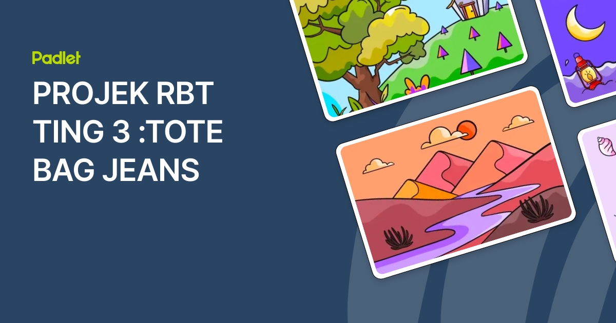 PROJEK RBT TING 3 :TOTE BAG JEANS