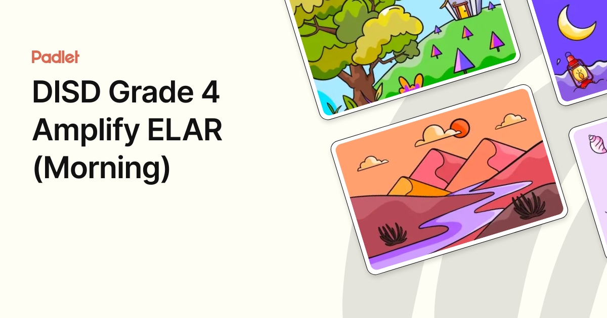 DISD Grade 4 Amplify ELAR (Morning)