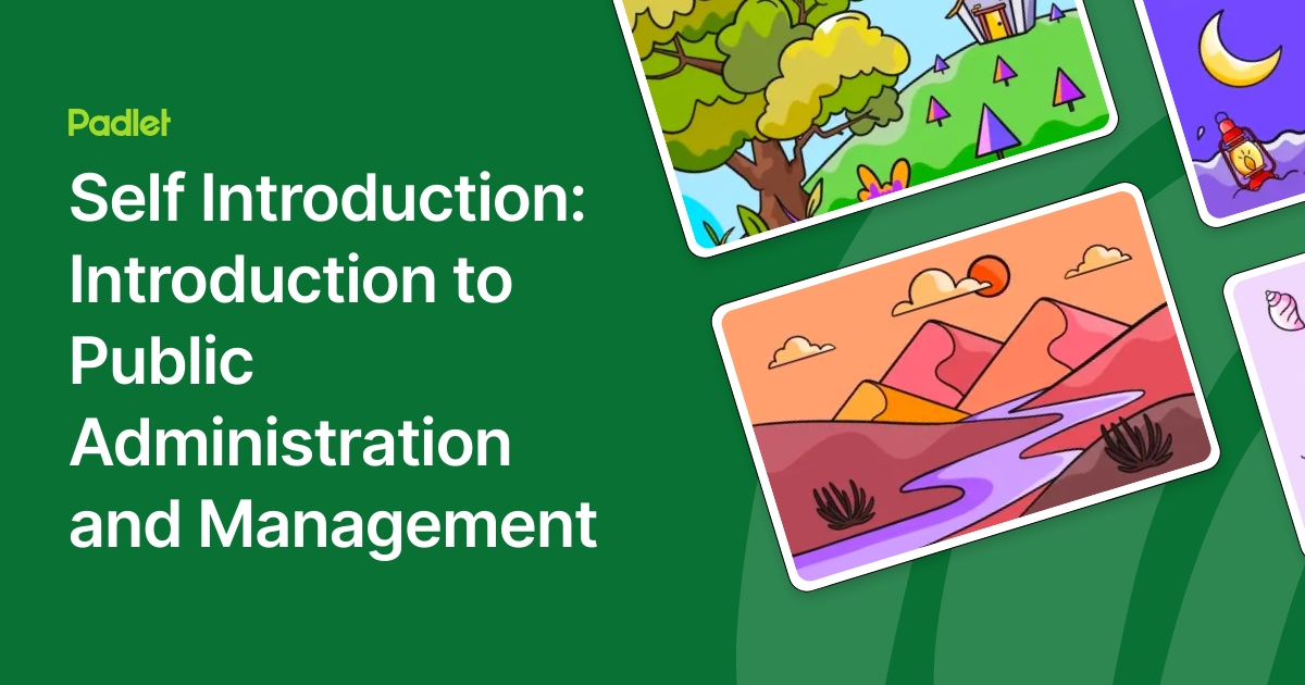 Self Introduction: Introduction to Public Administration and Management