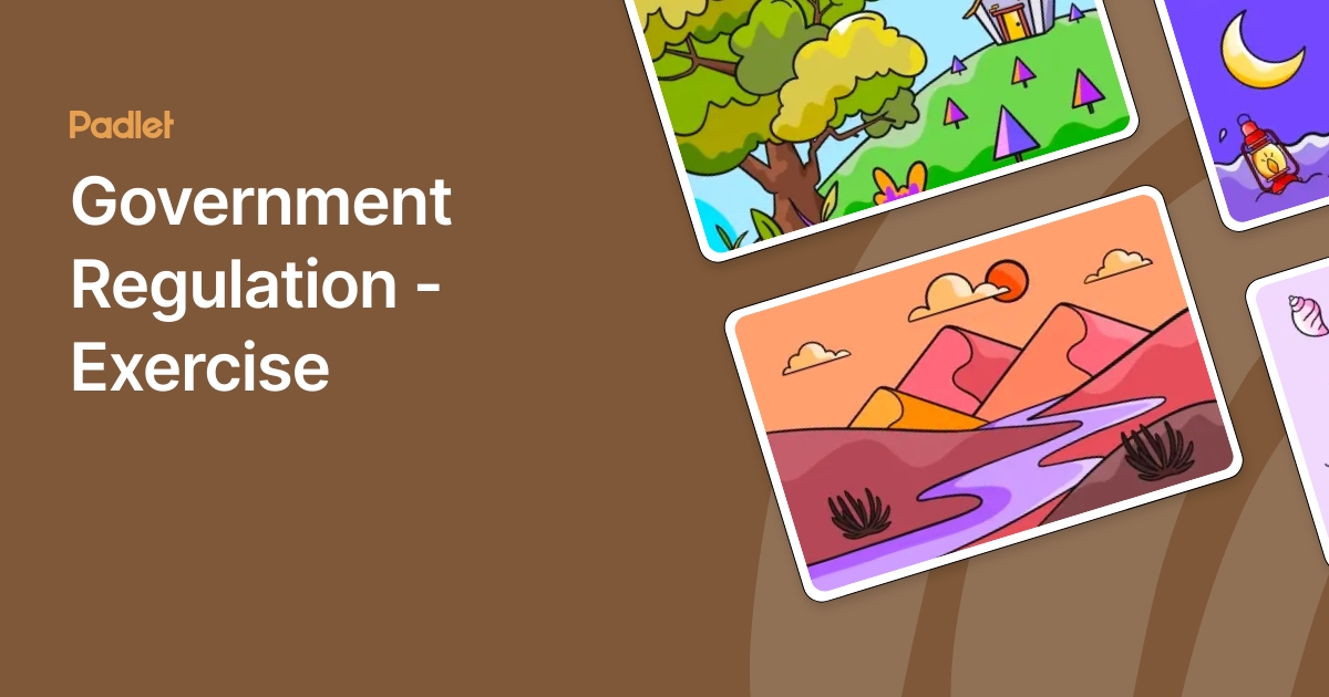 Government Regulation - Exercise