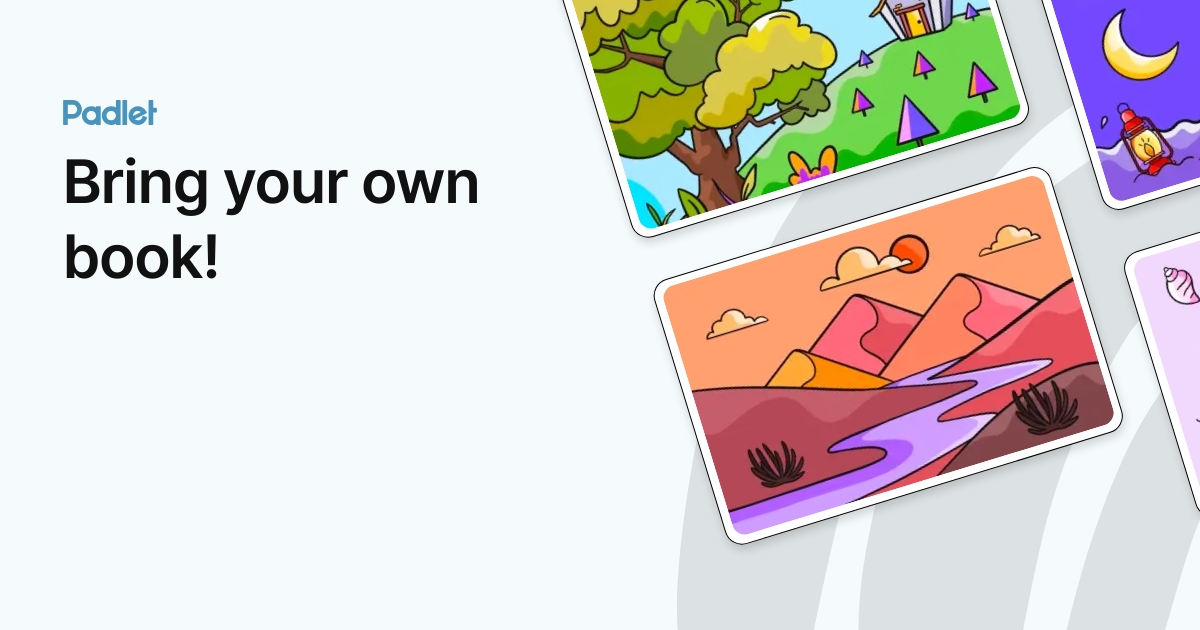 Bring your own book!