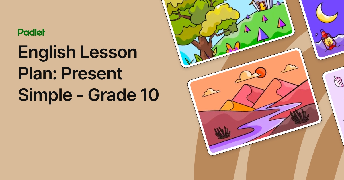 English Lesson Plan: Present Simple - Grade 10