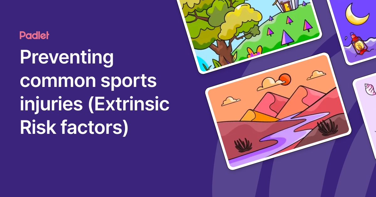 Preventing common sports injuries (Extrinsic Risk factors)