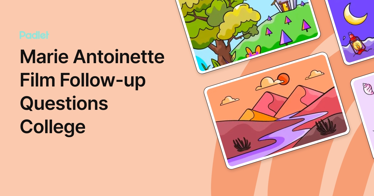 Marie Antoinette Film Follow-up Questions College
