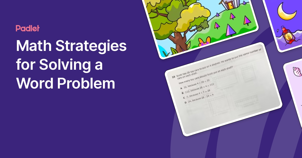 Math Strategies for Solving a Word Problem