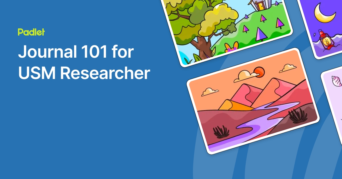 Journal 101 for USM Researcher