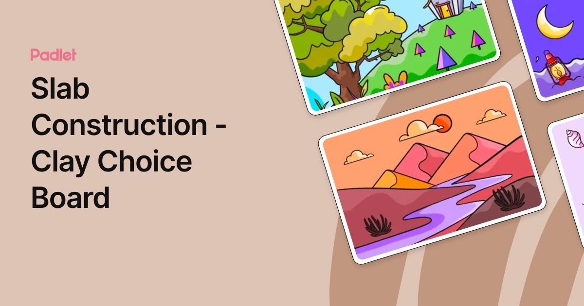 Slab Construction - Clay Choice Board