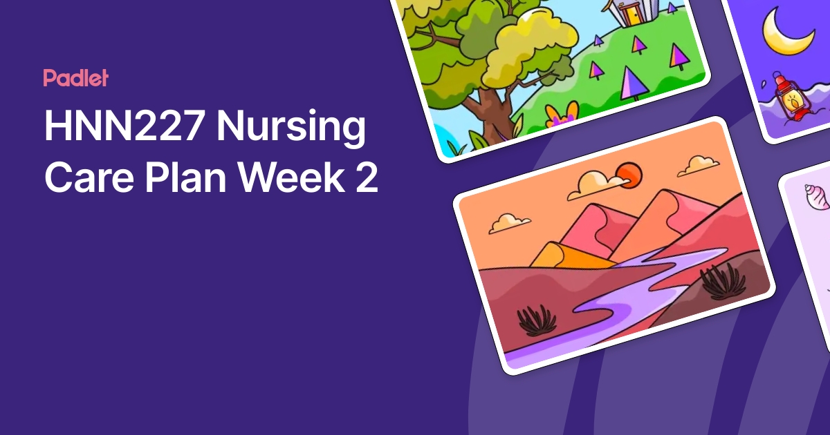 HNN227 Nursing Care Plan Week 2