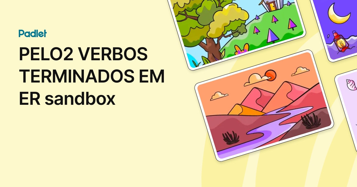 PELO2 VERBOS TERMINADOS EM ER sandbox