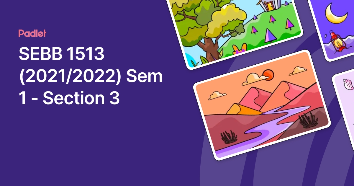 SEBB 1513 (2021/2022) Sem 1 - Section 3