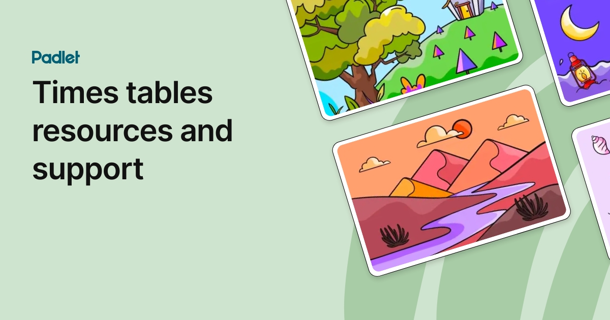 Times tables resources and support